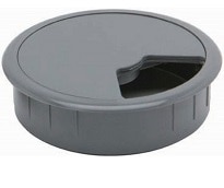 80mm Diameter Plastic Cable Port in Black | Fit NZ