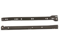 400mm Drawer Runners with Standard Bottom Mount - Black | Fit NZ