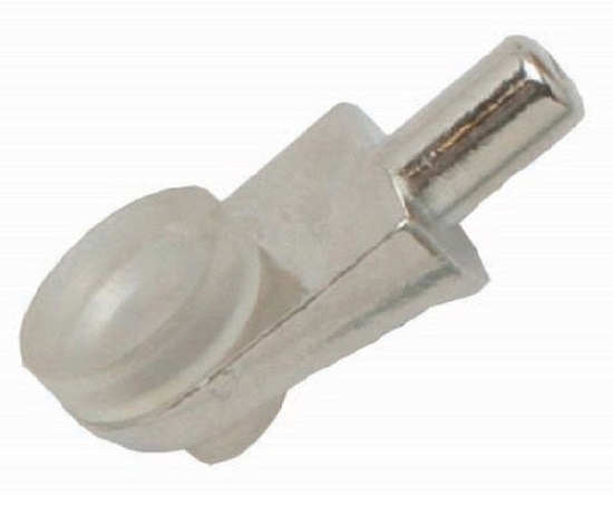 Nickel Plated & Plastic Glass Shelf Support - 5mm - Pack 100 | Fit NZ