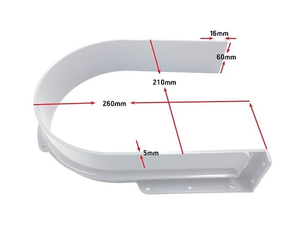 Large Waste Cut Out - Protects Pipes - White Plastic | Fit NZ