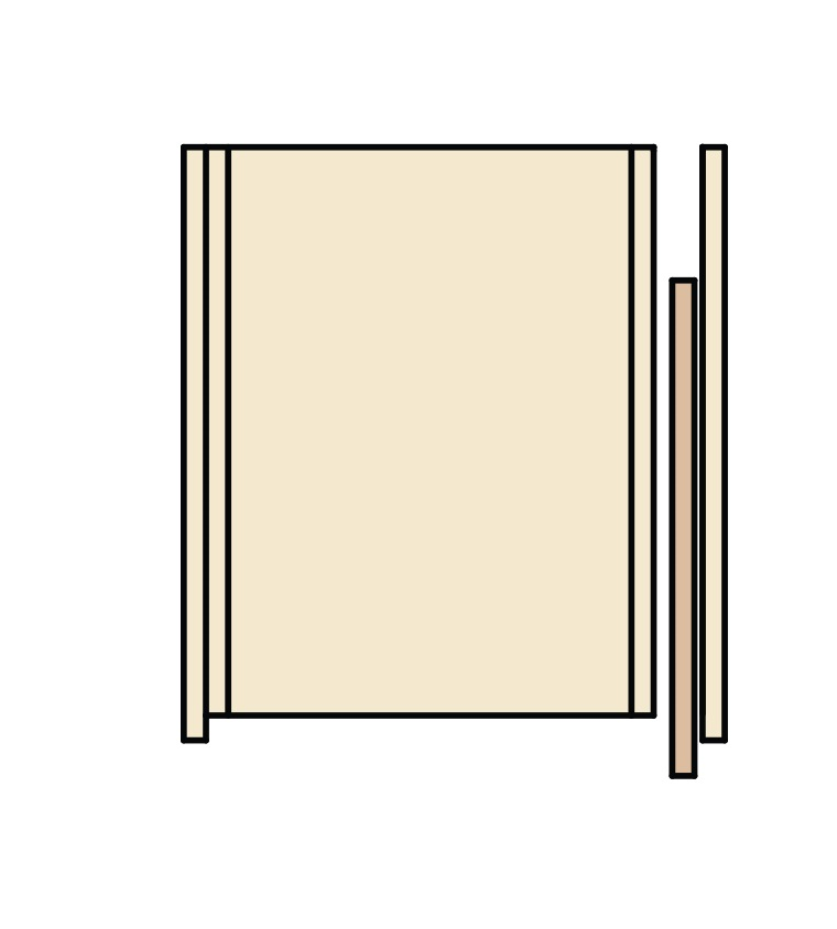 Exedra 1 Single Pocket Door