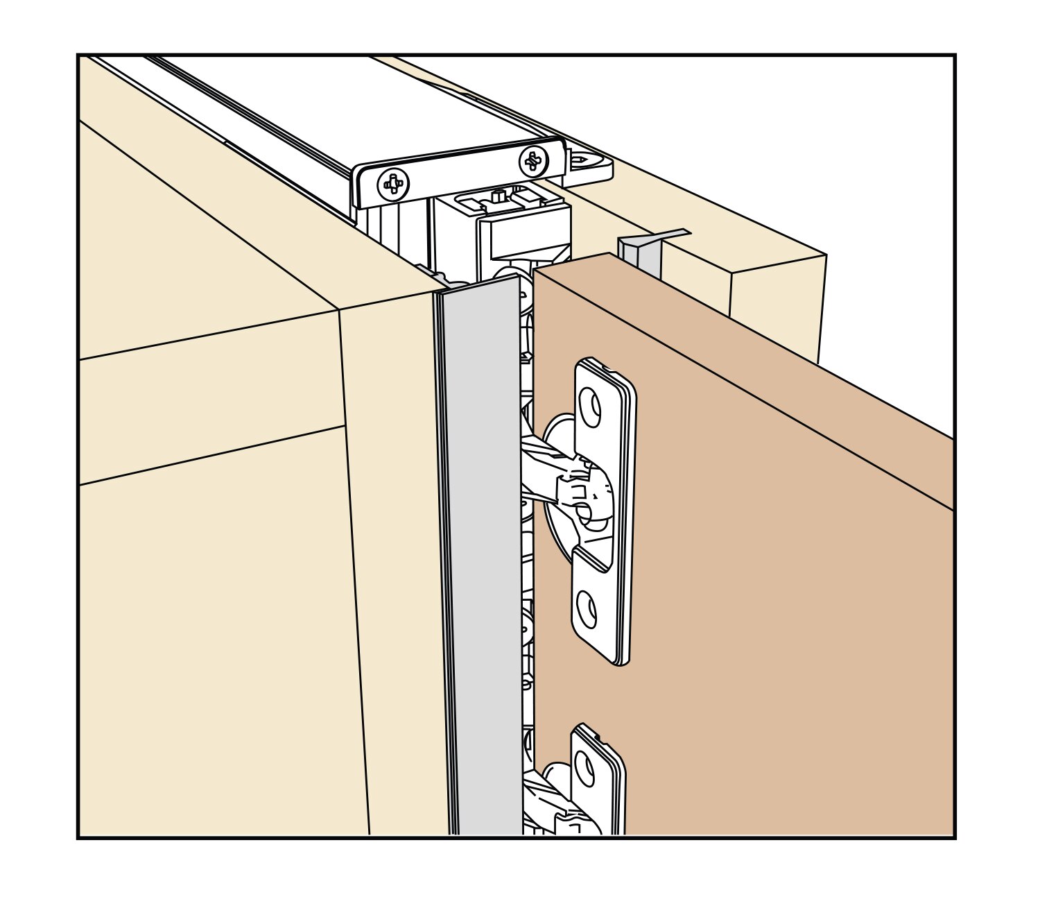 Exedra 1 Single Pocket Door